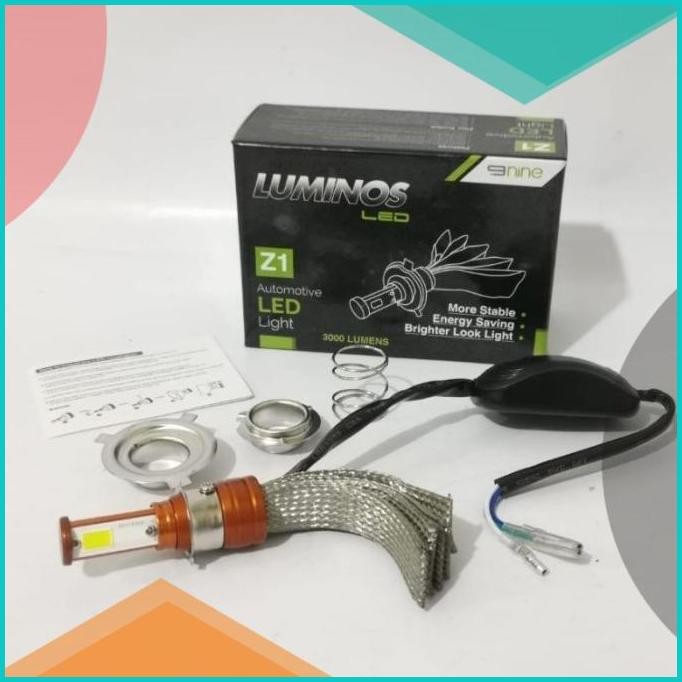 Jual LAMPU LED LUMINOS Z1 WARNA PUTIH MOTOR DC3 SISI H4,6,7(HIGH/LOW ...