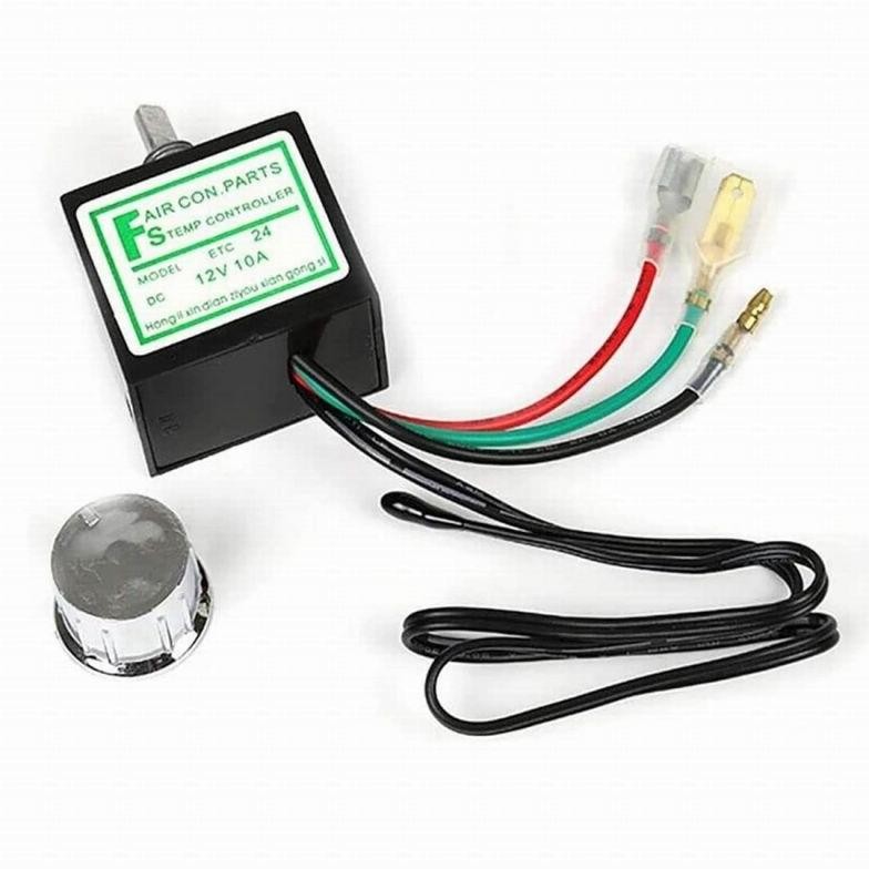 Jual Premium Thermostat Elektrik Pengatur Suhu Ac Mobil Universal 12v 12 Volt High Quality ...