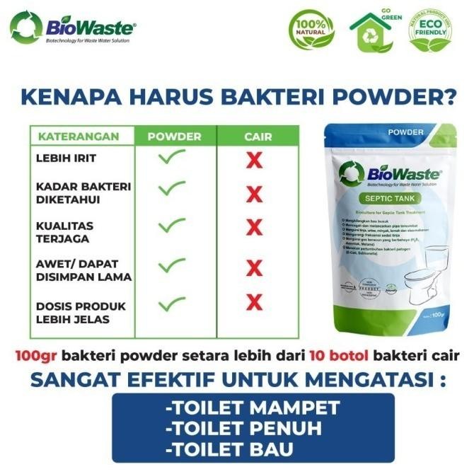 Jual Biowaste Bakteri Pengurai Limbah Tinja Septic Tank Cleaner 1 Box ...