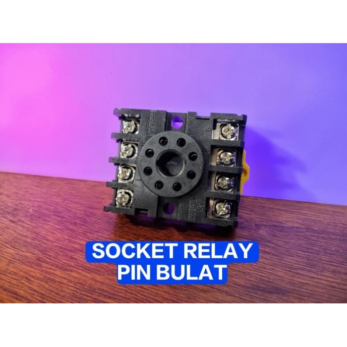 Jual #####] Socket Relay Bulat AC 220V / Socket Bulat Relay AC 220V 8 ...