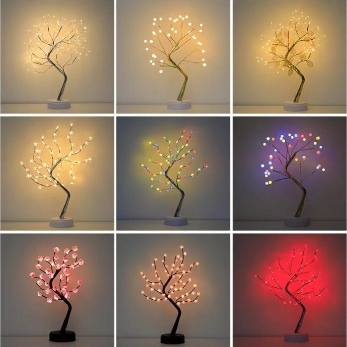 Jual Lampu Tidur Hias Model Pohon Ranting Sakura USB Dekorasi Kamar LED ...
