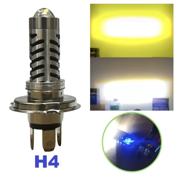 Jual Lampu Utama LED Laser Gun Motor AC DC Lasergun H4 H6 CSP D2 D2S Vinyx nice | Shopee Indonesia