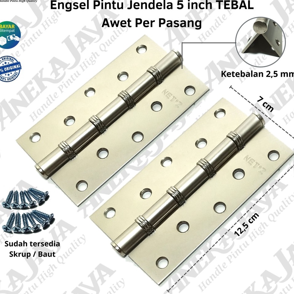 Jual codep6P0b Engsel 5 inch / Engsel lubang 5 - Lubang 4 Engsel Daun ...
