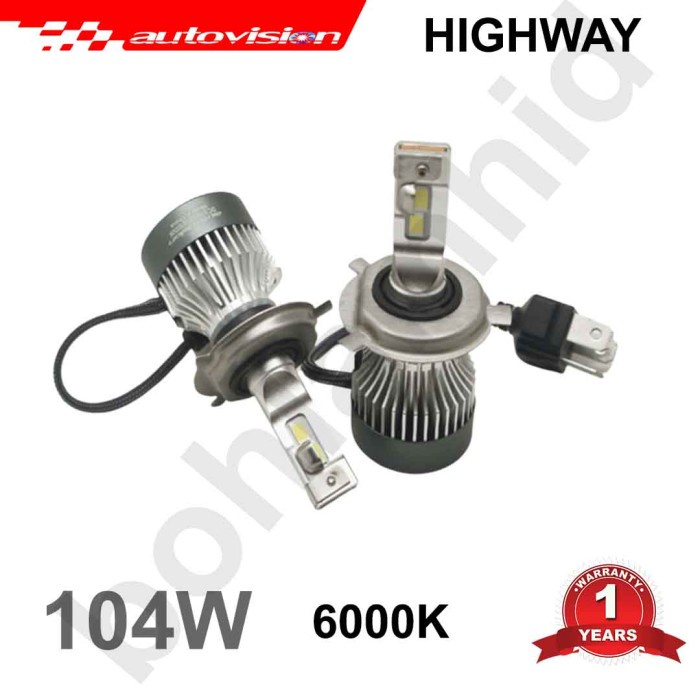 Jual LAMPU LED NEW AVANZA AUTOVISION HIGHWAY Headlamp Putih 6000K best ...