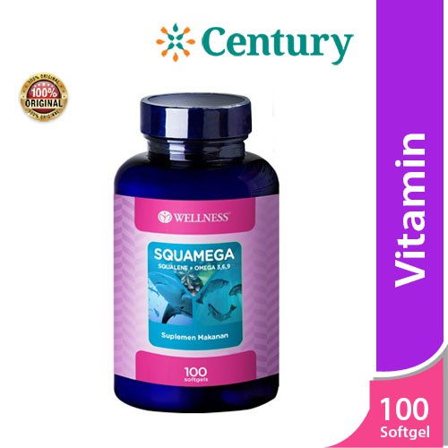 Jual Wellness Squamega 100 Softgels / Squalene + Omega 3,6,9 ...
