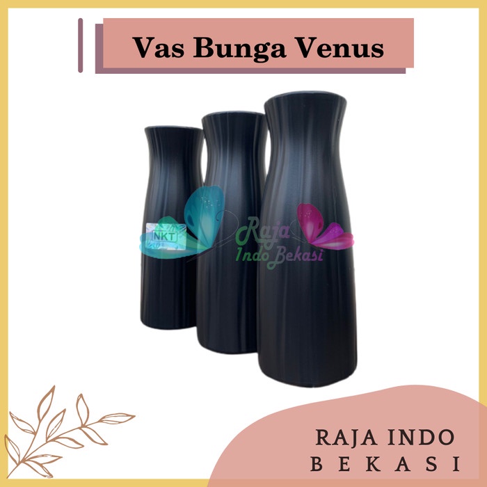 Jual [Vas] Nkt Vas Cinta Hitam Pot Bunga Plastik Cantik Hiasan Meja ...