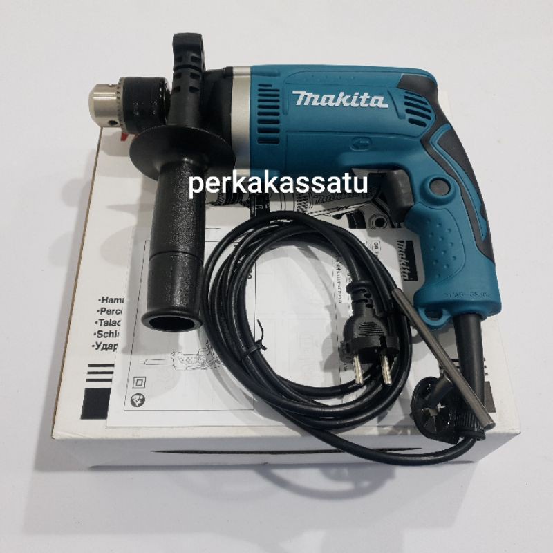 Jual MESIN BOR BESI BESI 13MM BETON 16MM MAKITA HP1630 HP 1630 IMPACT DRILL | Shopee Indonesia