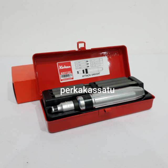 Jual OBENG KETOK KOKEN AN112C JAPAN ATTACK DRIVER IMPACT SCREWDRIVER ...