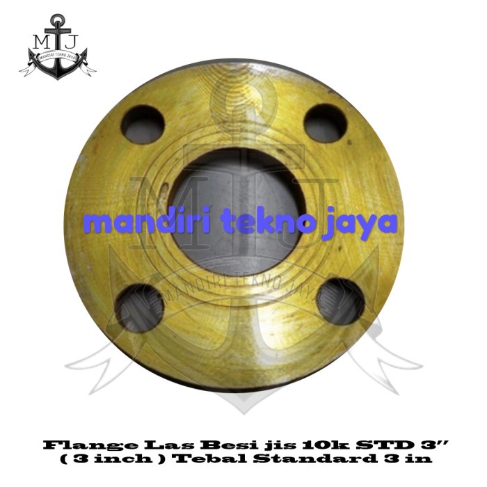 Jual Terlaris Fitting Flange Las Besi Jis 10K Std 3 ( 3 Inch ) Tebal ...