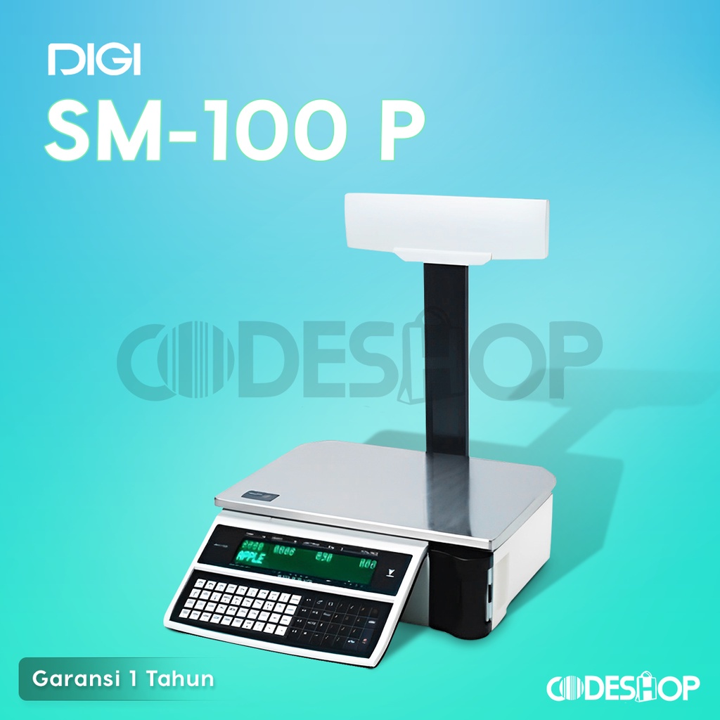 Jual Timbangan Digital Cetak Label Barcode Digi SM100 P - DIGI SM 100P | Shopee Indonesia
