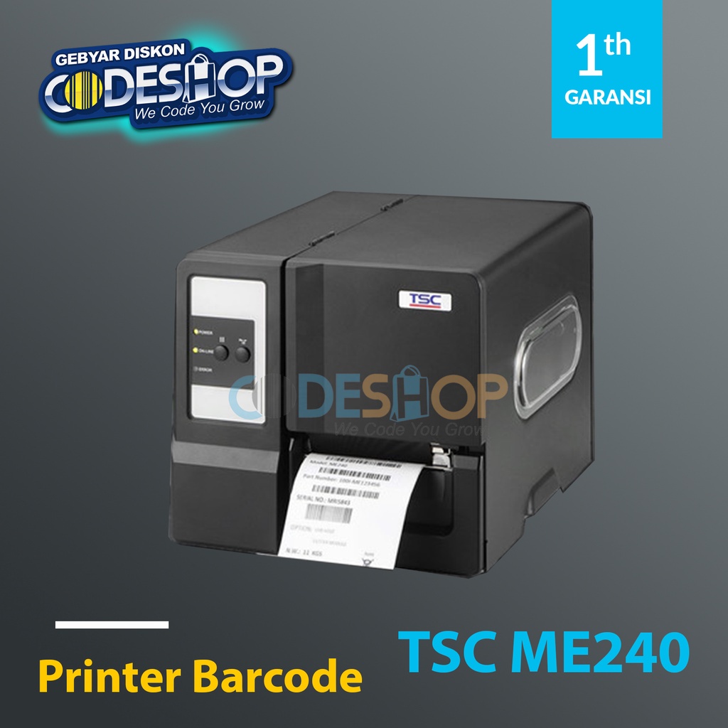 Jual PRINTER BARCODE TSC ME240 CETAK LABEL STICKER 2in1 ME 240 | Shopee ...