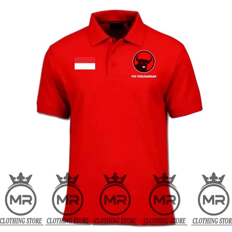 Jual KAOS POLO KERAH PDIP PARTAI PDI PERJUANGAN LOGO SIMPEL | Shopee ...