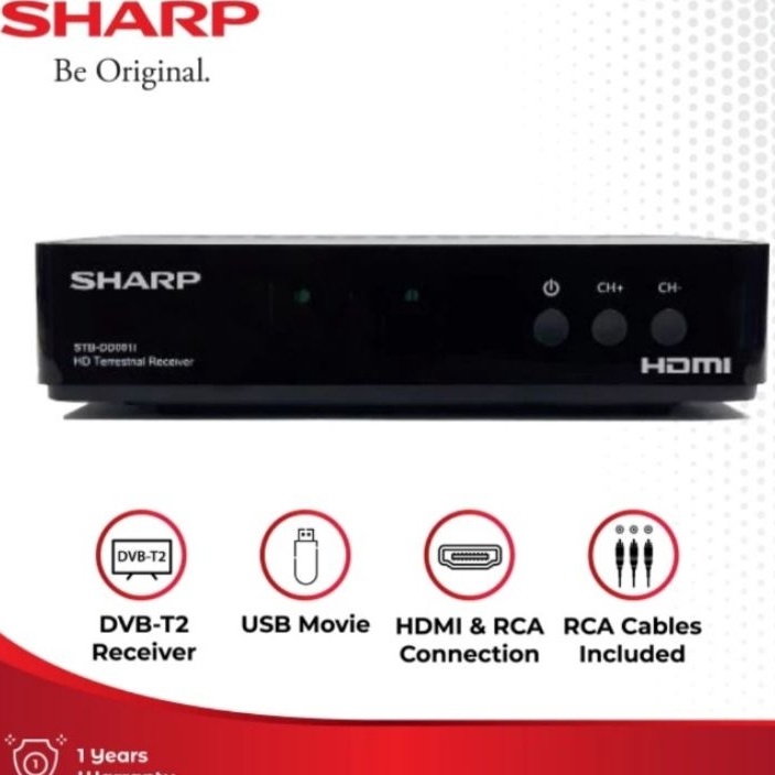 Jual (H4 /E ] STB Sharp Original Murah / Set Top Box Sharp STB-DD001I ...