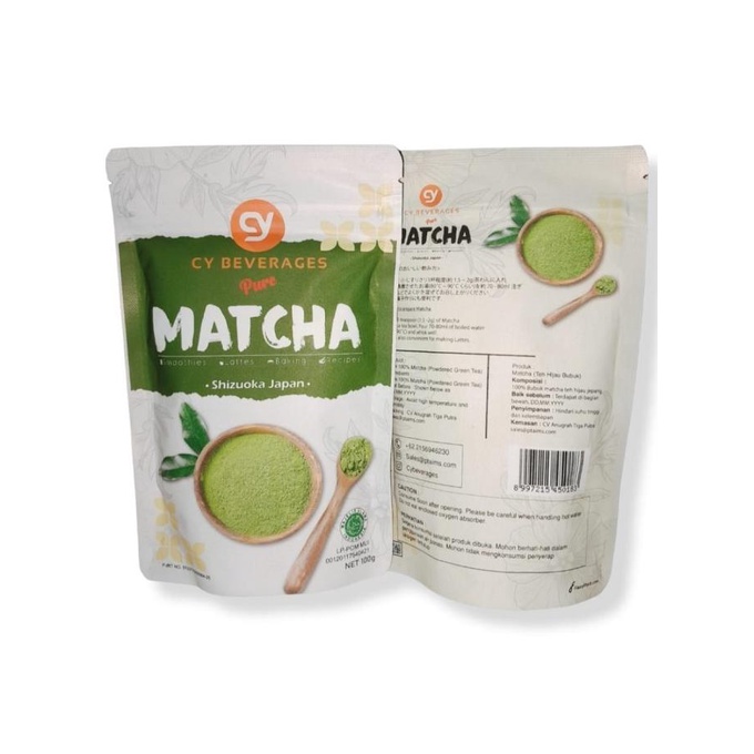 Jual CY BEVERAGES PURE JAPANESE MATCHA POWDER BUBUK MACHA SHIZUOKA ...