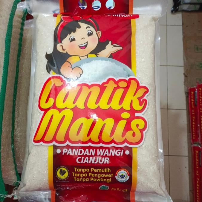 Jual Beras Cantik Manis Pandan Wangi Cianjur 5 Kg | Shopee Indonesia