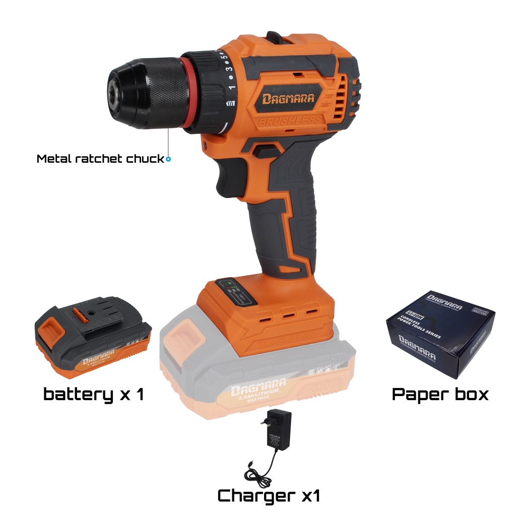 Jual Dagmara seri orange Brushless Heavy Duty Cordless tools(impact ...