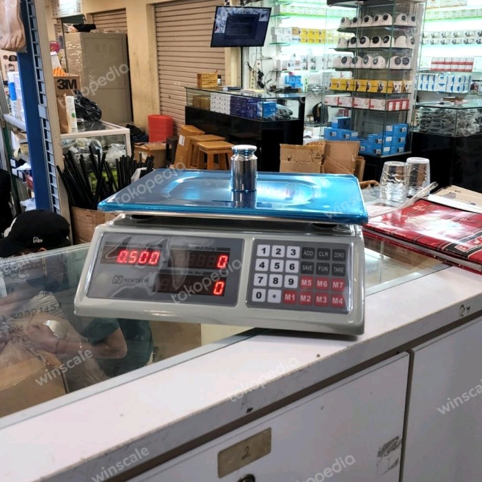 Jual timbangan digital 40 kg NEWTECH timbangan buah,laundri,sembako 40 ...