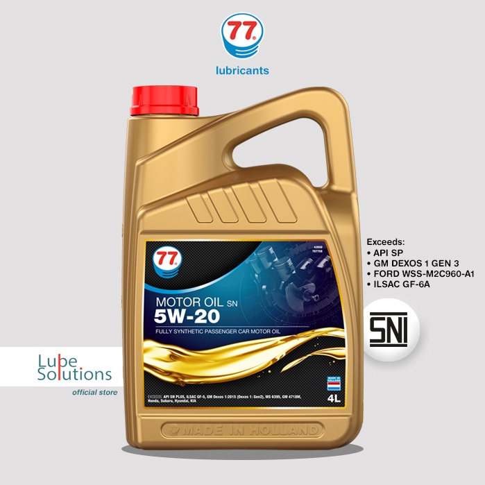 Jual OLI 77 LUBRICANTS MOTOR OIL SN 5W-20 API SP DEXOS 1 GEN 3 (GALON 4 Liter) | Shopee Indonesia