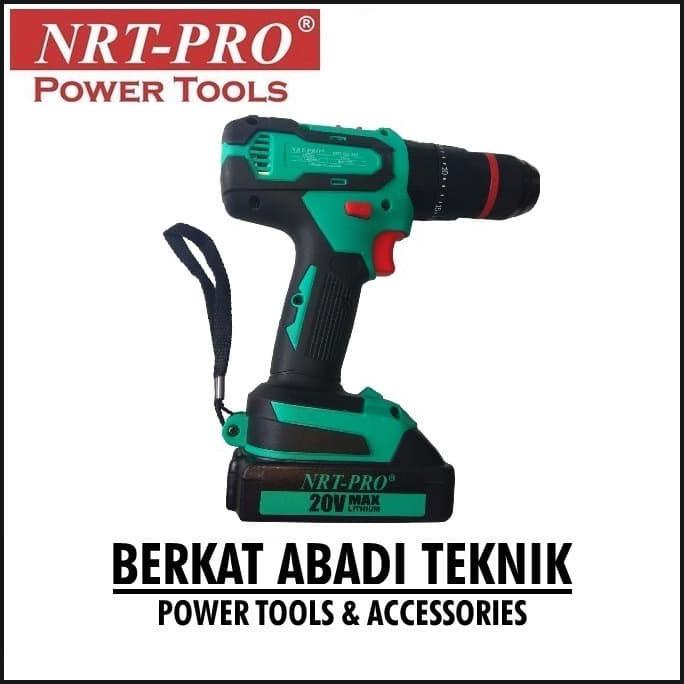 Jual Nrt-Pro Dc343 Bor Cordless Drill Baterai Tangan Charger Cas 20 V ...