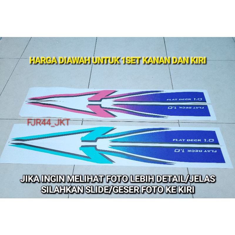 Jual stiker flat deck carry pick up 1.0/ stiker carry flat deck ...