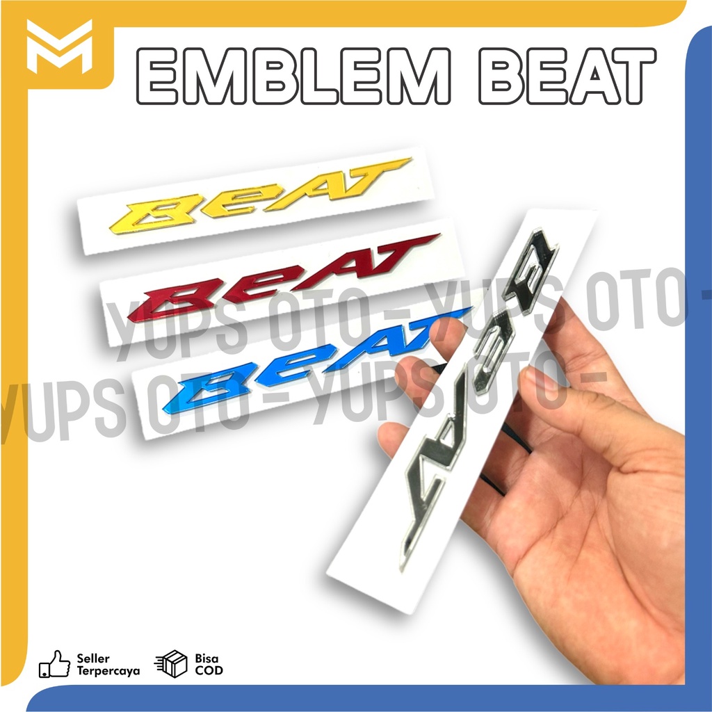 Jual EMBLEM BEAT AKRILIK 3D / STICKER KACA TEMPEL LOGO SET SEPASANG ...