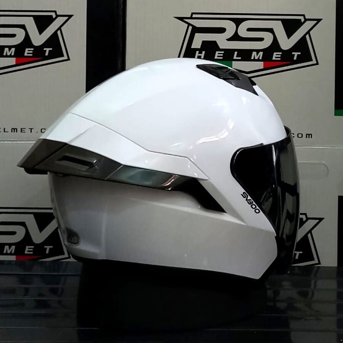 Jual Helm Rsv Sv300 White Glossy Double Visor / Helm Half Face / Helm ...