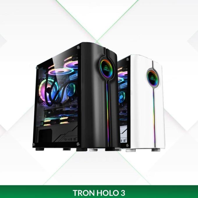 Jual Armaggeddon Tron Holo 3 Rgb Holographic Micro Atx Gaming Pc Case ...