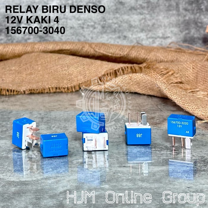 Jual RELAY BIRU 12V KAKI 4 PIN DENSO - RILEY AC UNIVERSAL AVANZA XENIA ...