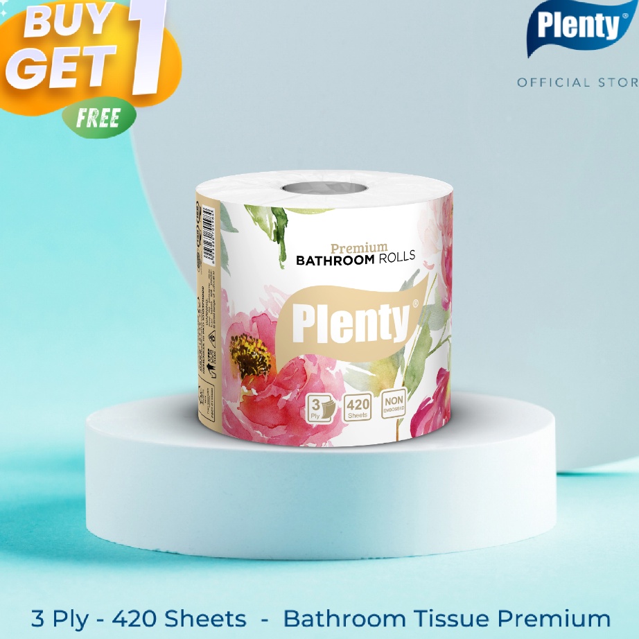 Jual New Plenty® Bathroom Tissue Premium Roll Single Pack | Shopee ...