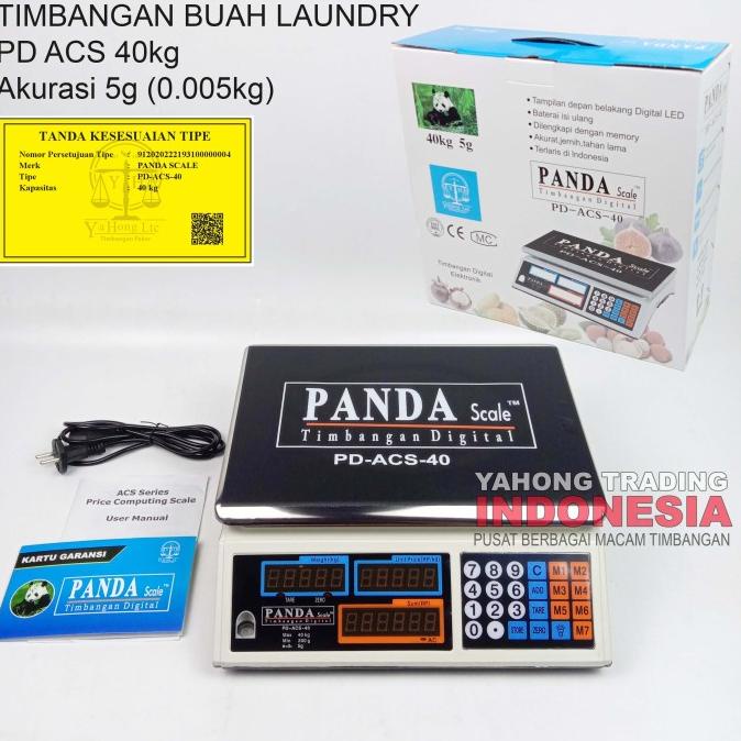 Jual Timbangan Digital PANDA SCALE 40kg 5g Timbangan Buah Laundry ...