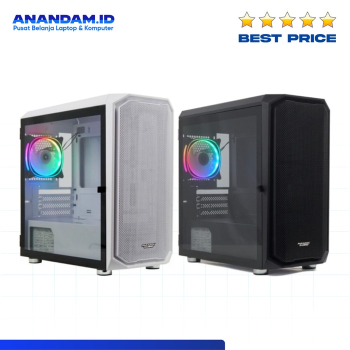 Jual Casing Paradox Gaming PISTON m-ATX PC Case include 1 FAN RAINBOW ...