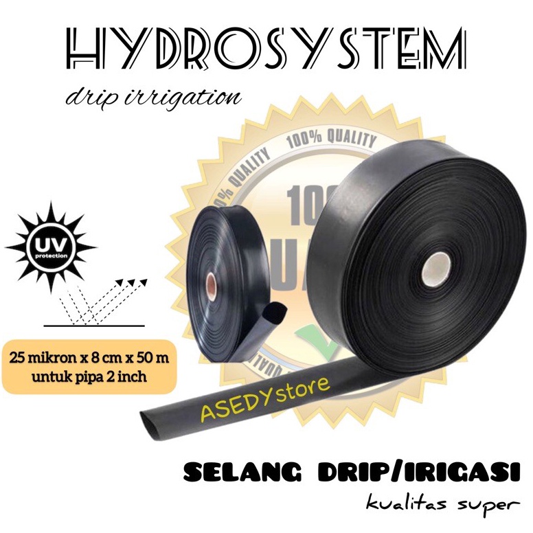 Jual [CODE BARANG 659SGI] Selang Drip 25 mikron x 8 cm x 50 m - pipa 2 inch Selang Pertanian ...