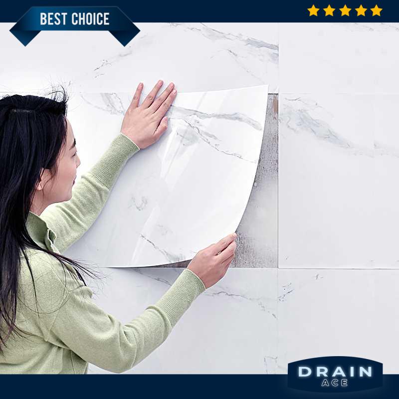 Jual Stiker Lantai Ubin Marmer Tebal Tiruan PVC Tahan Air Perekat Diri ...
