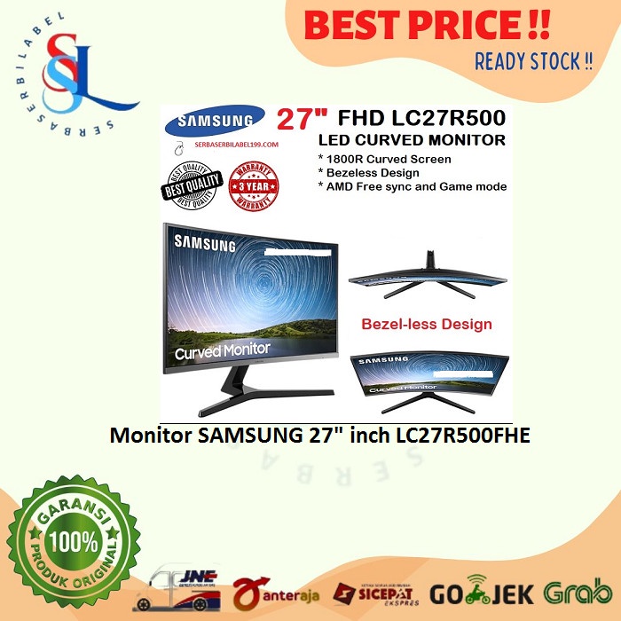Jual SAMSUNG 27" inch LC27R500FDE FHD LED Curved Monitor LC27R500 ...