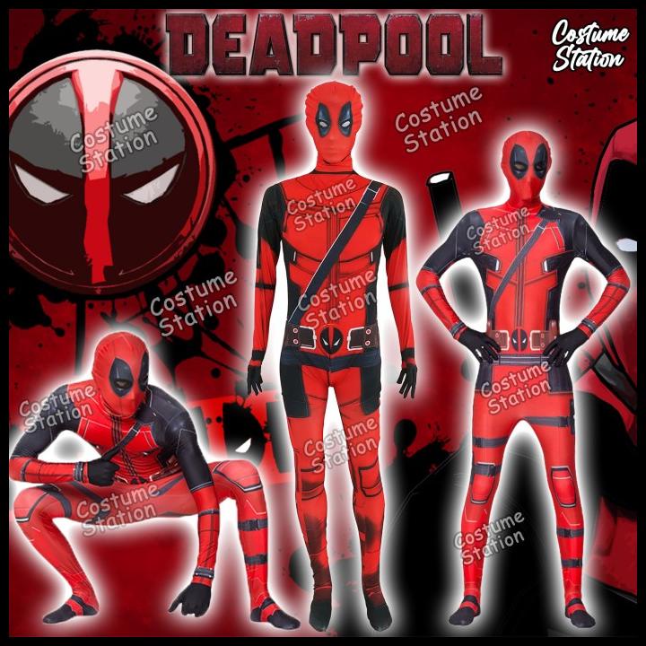 Jual Kostum Deadpool / Costume Superhero Marvel Pria Dewasa | Shopee ...