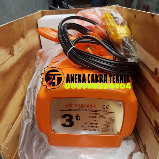 Jual Electric Chain Hoist 3 Ton X 12 Meter 380Volt Nagasaki Made In ...