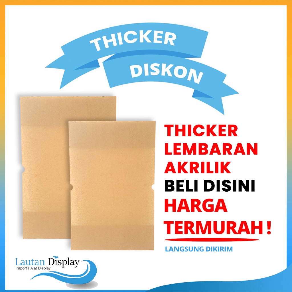 Jual Akrilik Poster Thicker Bening A3 & A4 Akrilik Lipat Atas Bawah ...