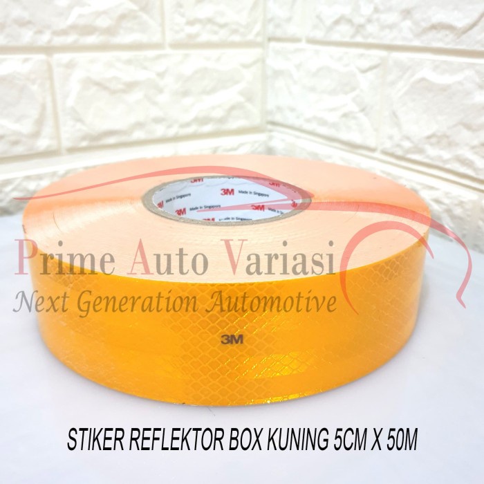 Jual STIKER 3M KIR Reflektor SCOTCHLITE Mobil Box 50M - YELLOW terlaris ...
