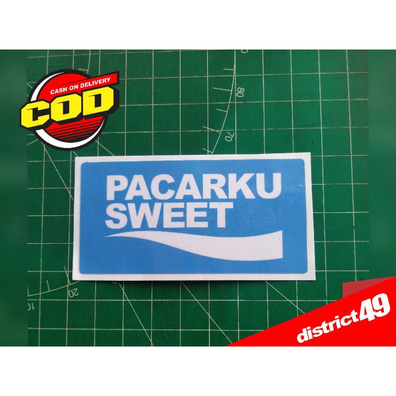 Jual Stiker PLESETAN PACARKU SWEET - Stiker Print Cut Laminasi Glossy ...