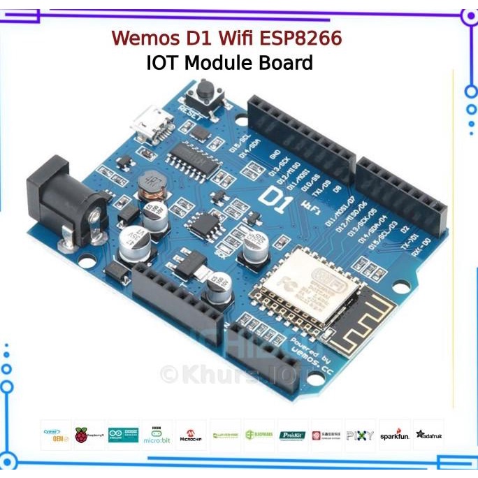 Jual Wemos D1 R1/ R2 / R3 / R32 Upgrade - Wifi ESP8266 IoT Module Board ...