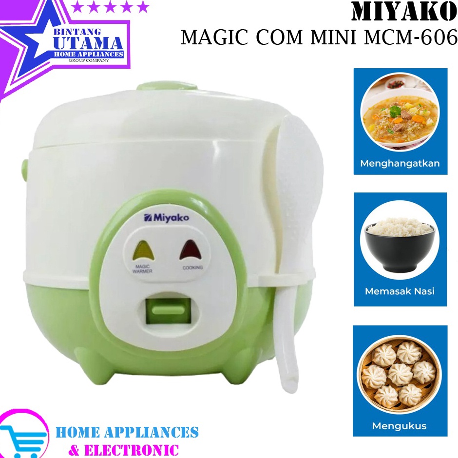 Jual Rz Magic Com Miyako MCM606A/ MCM 606 A / MCM-606 A - Rice Cooker ...