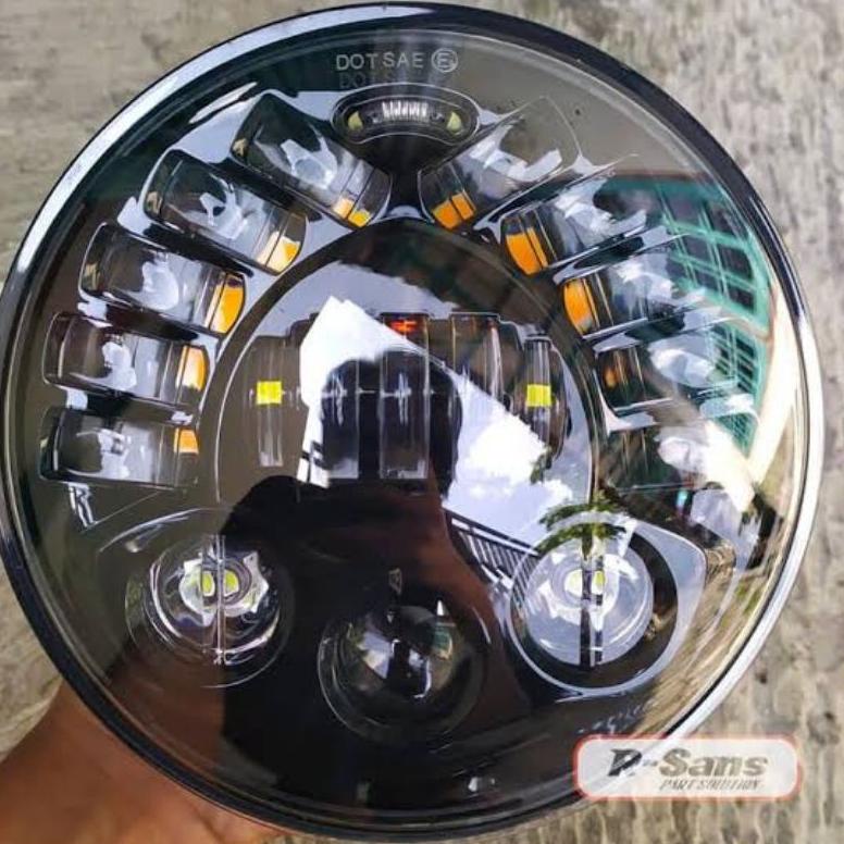 Jual daymaker 19 led ukuran 7 inchi full set dengan batok reflektor ...