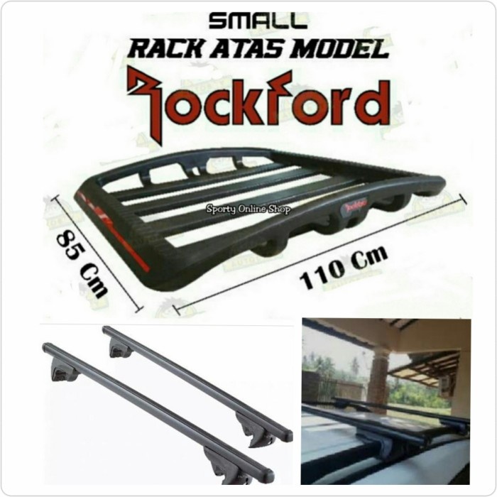 Jual Rak Bagasi Atas Mobil + Kaki Jepit Ruffil Merk ROCKFORD ready ...