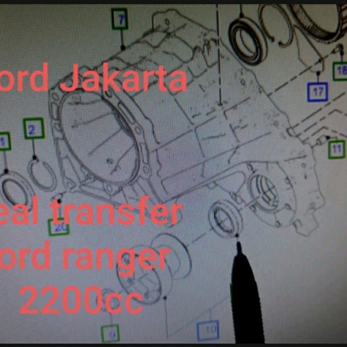 Jual Seal Transfer Case Ford Ranger 2200Cc Seal Ranger T6 Transfer Case ...
