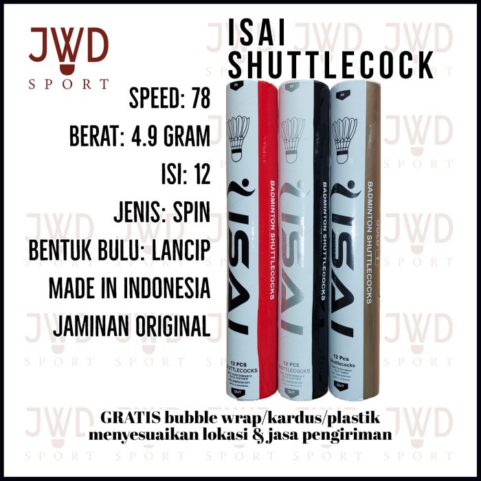 Jual Isai Shuttlecock Original Kok Badminton Bulutangkis | Shopee Indonesia