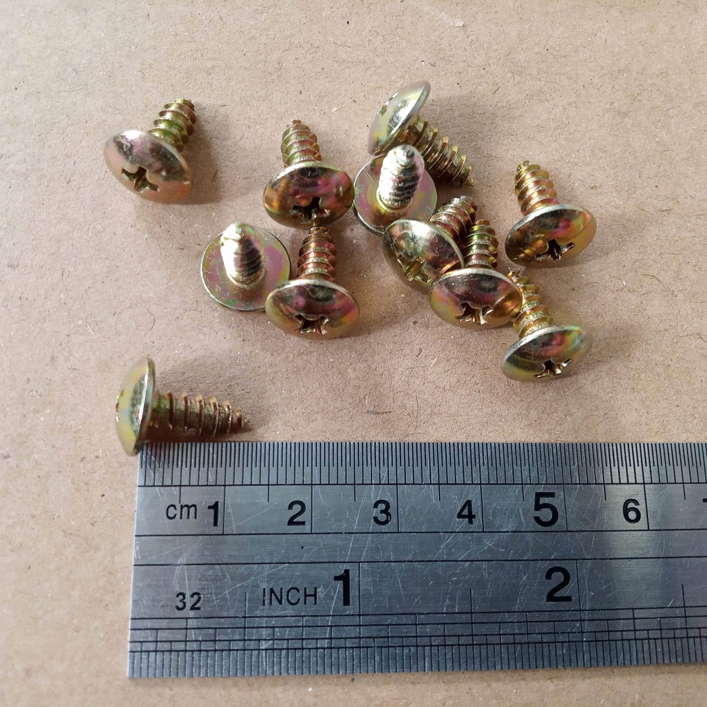 Jual #10X1/2" Sekrup Skrup T Ts Tab Tsab Tsat Kuning Screw Panjang 1,3 ...