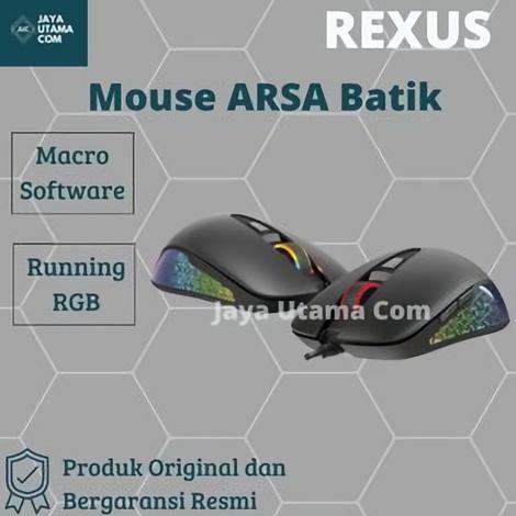 Jual TER-UPDATE MOUSE REXUS ARSA PRO GAMING RGB BATIK ORI #ORIGINAL ...