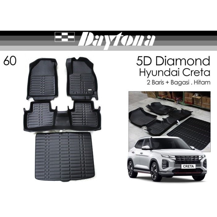 Jual DAYTONA Karpet 5D DIAMOND Hyundai Creta 2022- FULL SET | Shopee ...