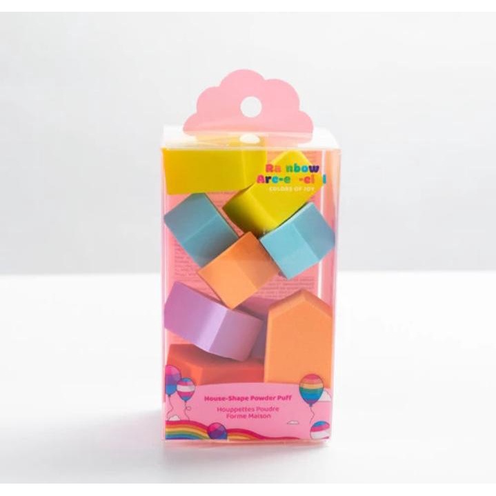 Jual MINISO Spon Makeup 10PCS Rainbow Sponge Set Mini Sponge Kosmetic ...