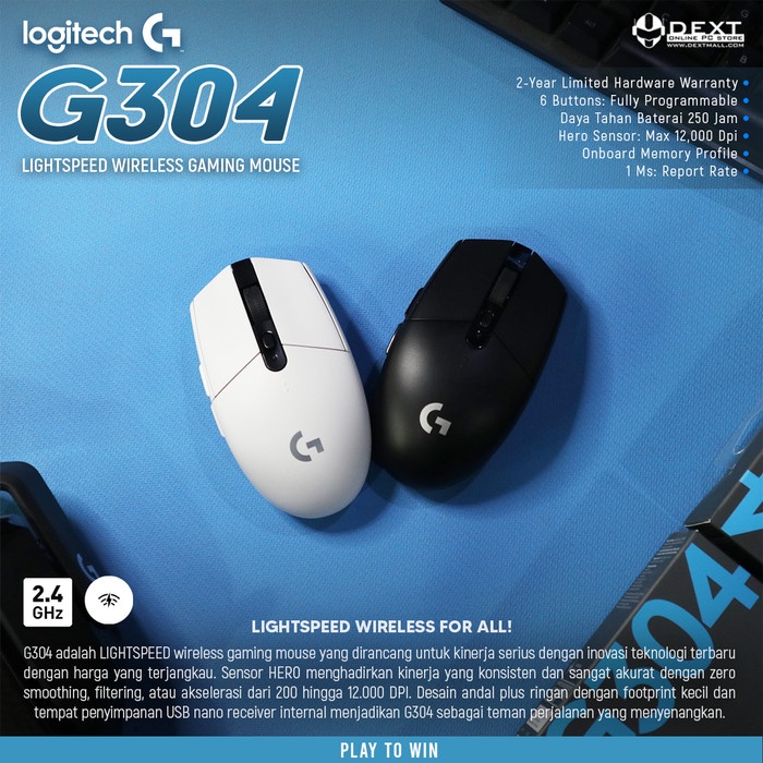 Jual Logitech G304 Lightspeed Wireless Gaming Mouse | Shopee Indonesia